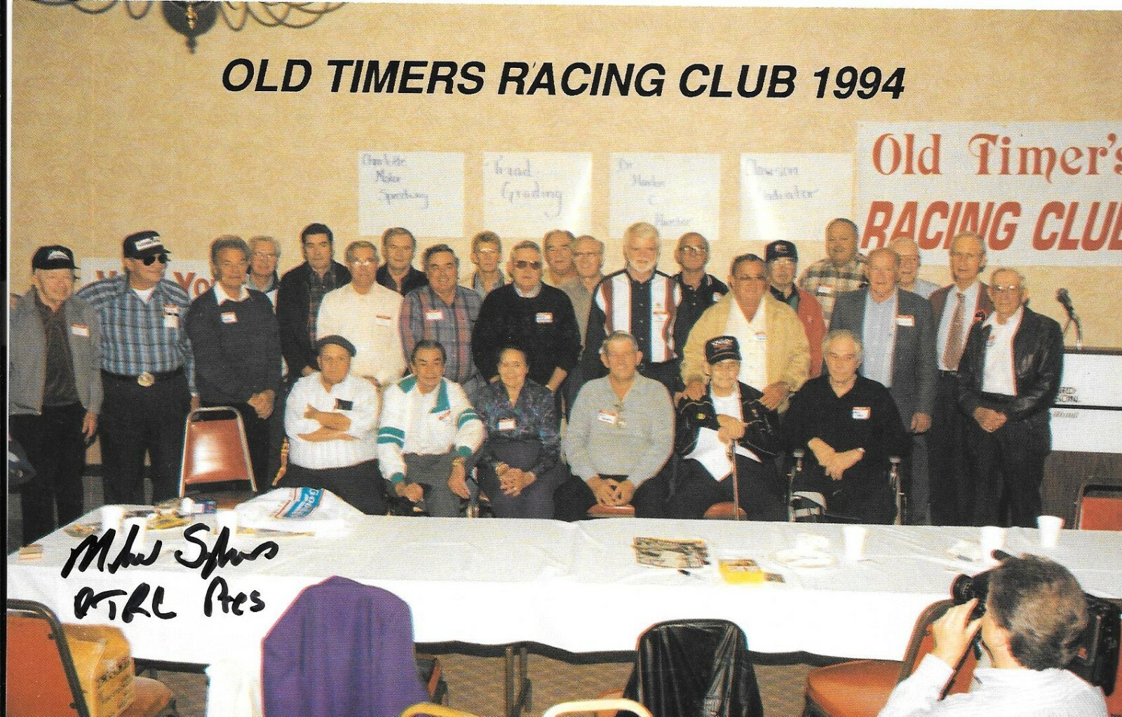 Mike Sykes NASCAR Autographed / Signed Photo Old Timers racing Club ...