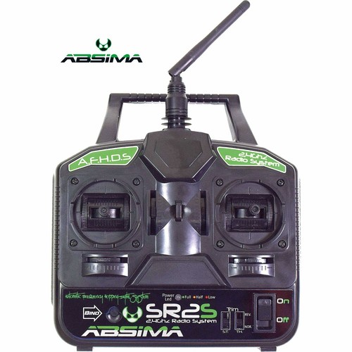 Absima 2000021 SR2S 2.4Ghz 2-Channel TWIN STICK Radio with Receiver for ...