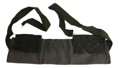 2 Pack US Army Vintage M79 Cotton Bandolier With Snaps No Markings No ...