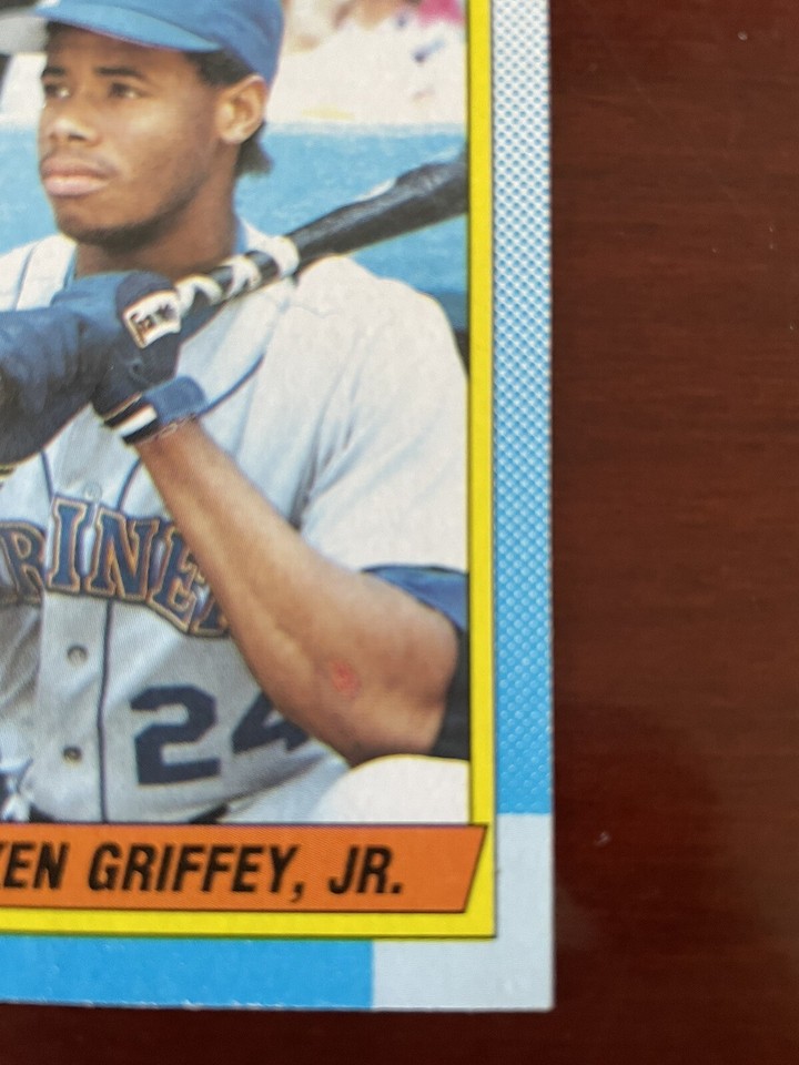 1990 Topps Ultra Rare KEN GRIFFEY JR All-Star Rookie #336 Bloody Scar ...