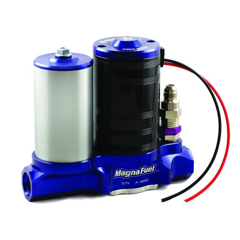 MagnaFuel Electric Fuel Pump MP-4450; ProStar 500 Black/Blue, -12AN, 25 ...