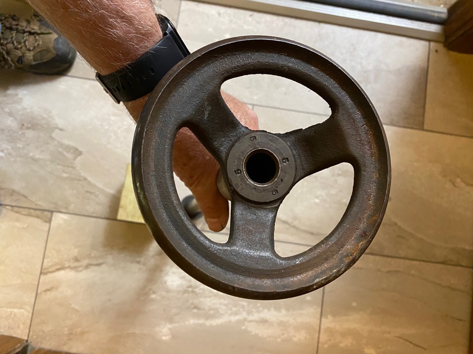 4NS & 2H HANDWHEEL COLLET CLOSER, 1" I.D. SPINDLE. MONARCH, SOUTH BEND ...