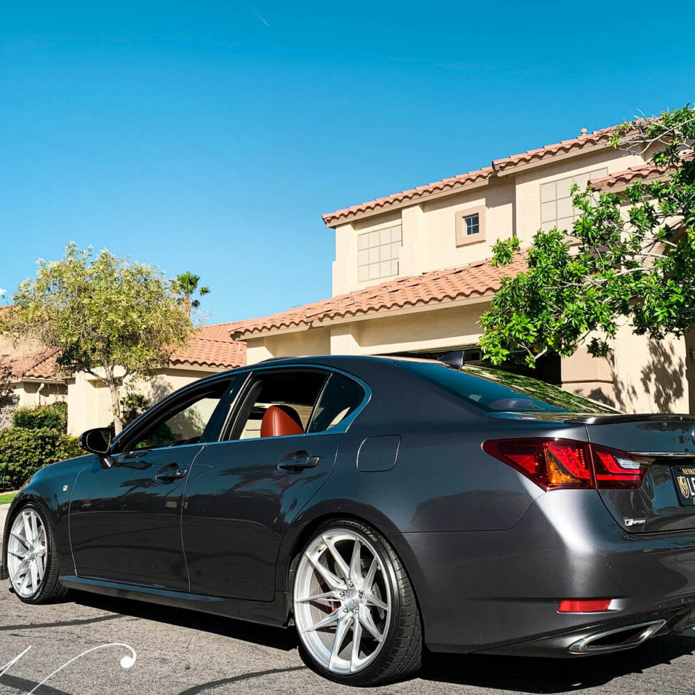 20" Vertini RFS1.8 Silver 20x9 20x10 Wheels Rims Fits Lexus IS200 IS250 ...