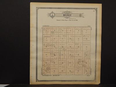 North Dakota, Barnes County Map, c1909, Brimer Township, Y6#19 | eBay