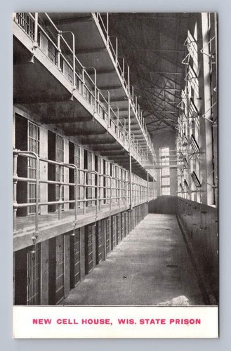 Wisconsin State Prison "New Cell House" Antique Penitentiary ...