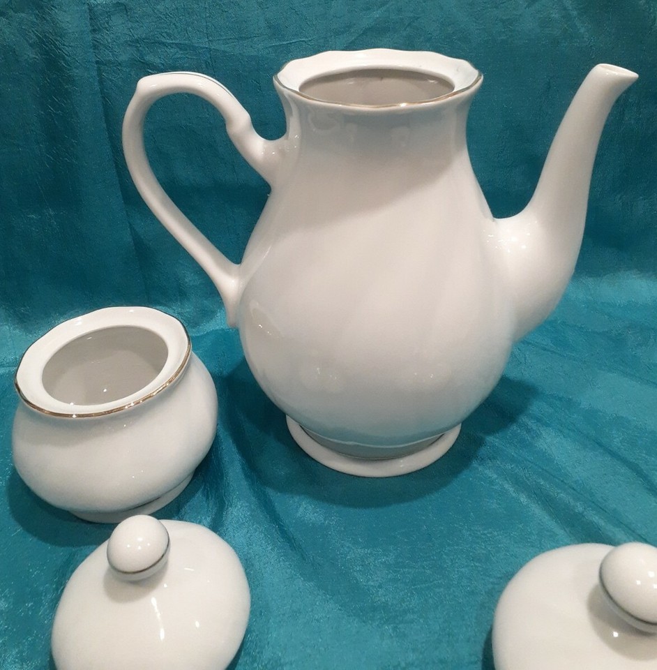 Korona Coffee ,Tea Pot, Sugar bowl Made In Poland | eBay