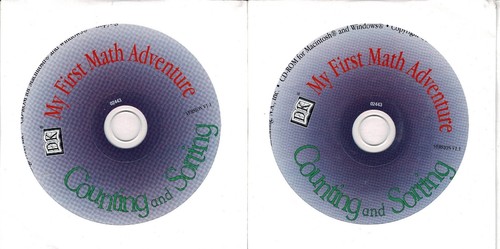Lot of 2 My First Math Adventure Sorting & Counting Pc New Cd Paper ...