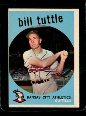 Vintage BASEBALL Card TOPPS 1959 #459 BILL TUTTLE Kansas City A's ...