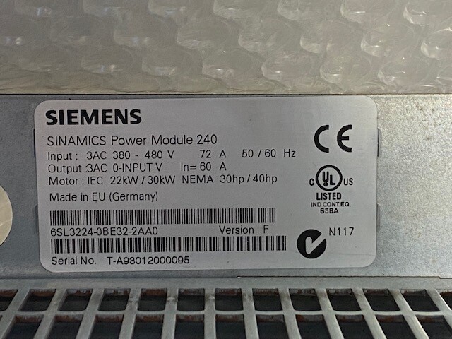 SIEMENS SINAMICS Power Module 240 6SL3224-0BE32-2AA0 | eBay.de