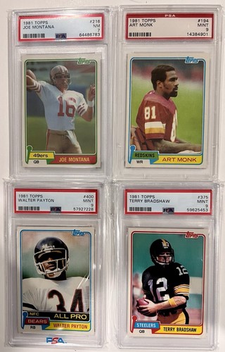 1981 Topps Football Complete Set Montana, Monk, Hampton RC HIGH GRADE ...