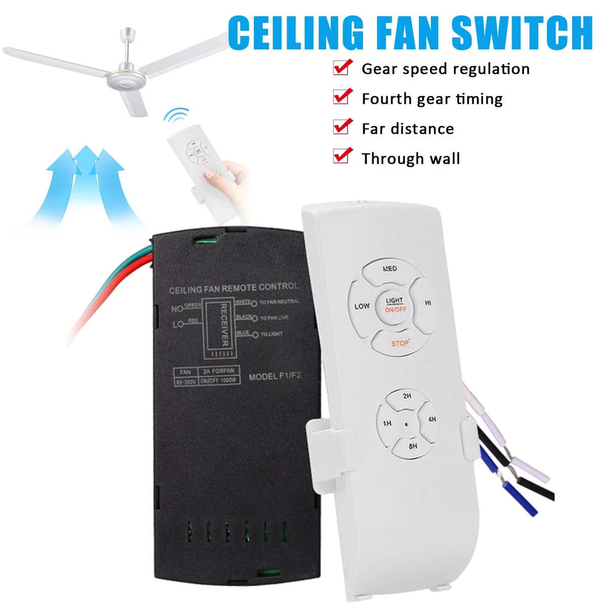 Wireless Ceiling Fan Controller | Shelly Lighting