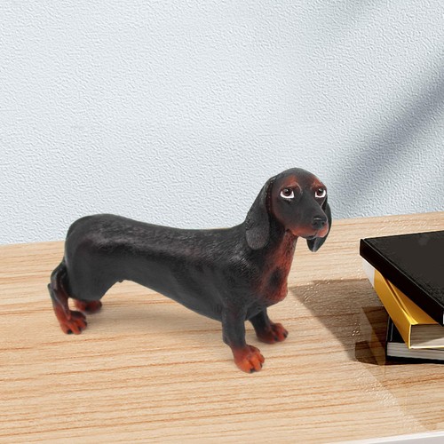 Miniatures Dog Statue Standing Dachshunds Modern Statue Decoration ...