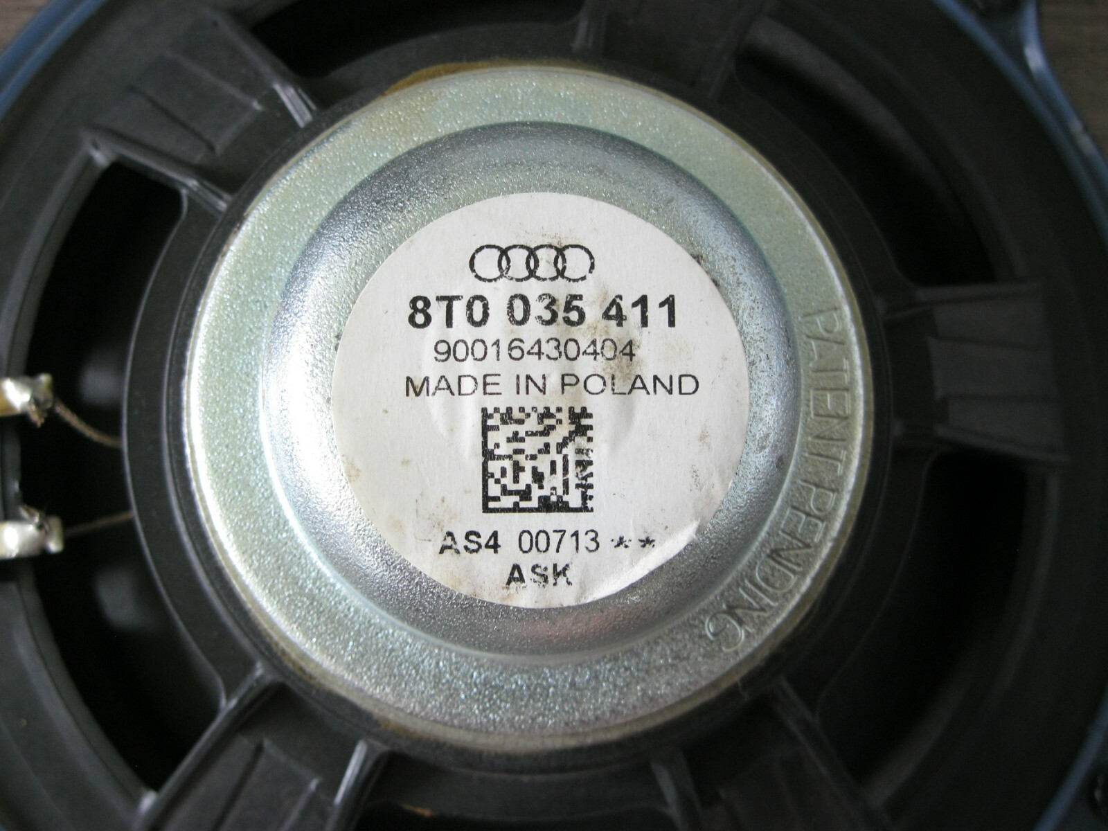 2008-16 AUDI A5 S5 Left=Right Quarter Panel Rear Speaker GENUINE OEM ...