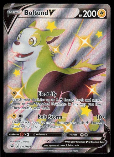 Boltund V SWSH085 Ultra Rare Pokemon Black Star Promo NM | eBay