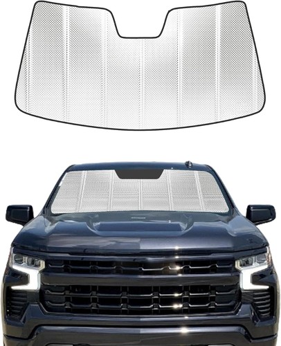 New-Windshield Sun Shade for 2019-2024 Chevrolet Silverado/GMC Sierra ...