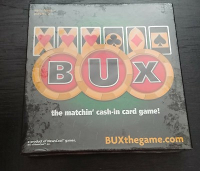 BUX The Matchin' Cash-In Card Game! 100% Complete Brand New 2004 ...