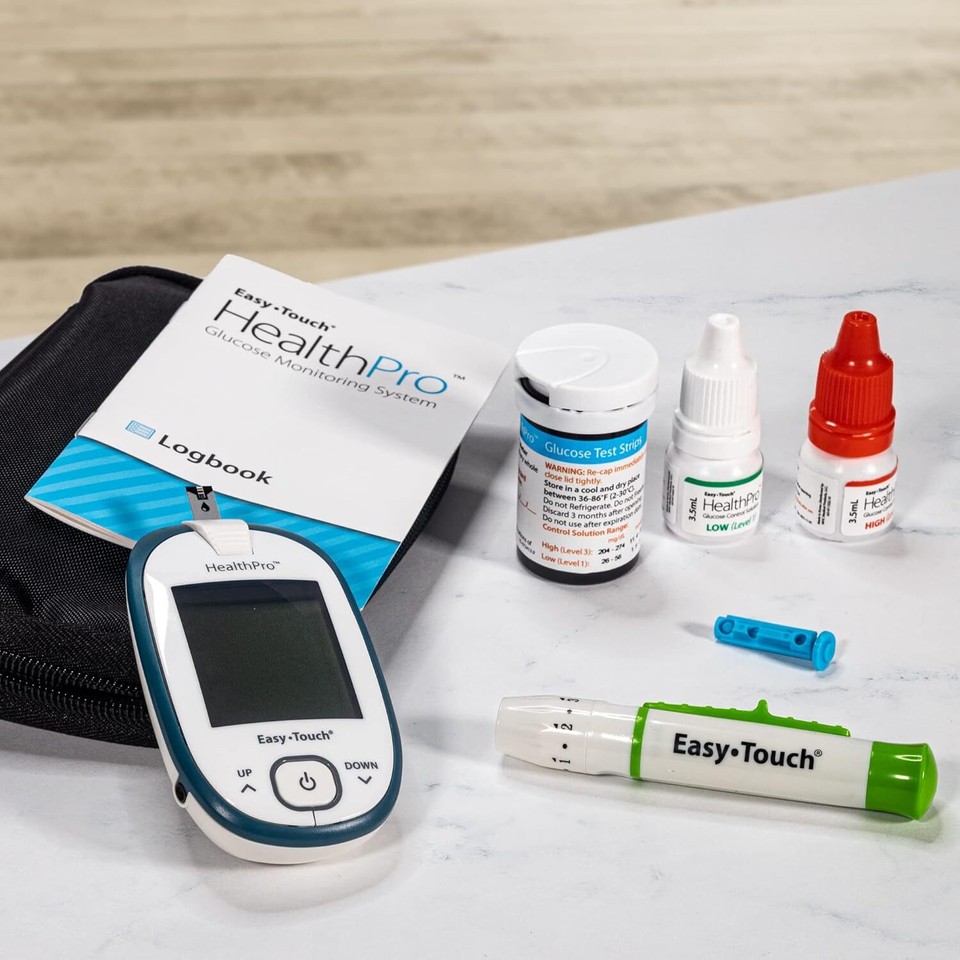 HealthPro Glucose Monitoring Meter with Lancing Device & 10 Lancets | eBay