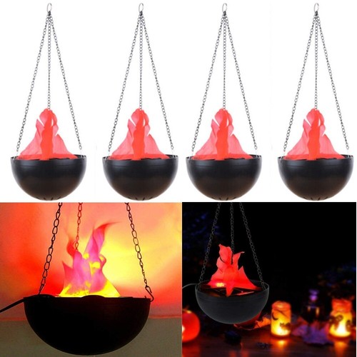 New LED Fake Flame Effect Lamp Torch Light Fire Campfire Centerpiece ...