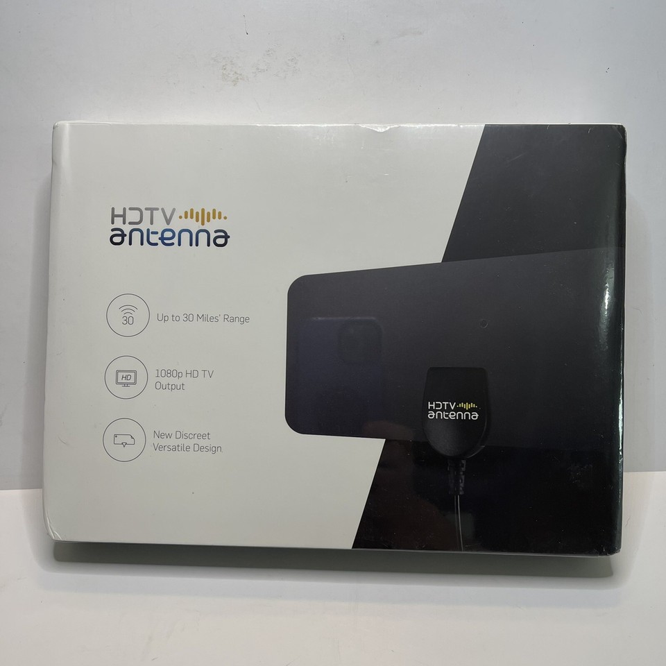 HDTV antenna 1080p hdtv 30 mile range new sealed | eBay