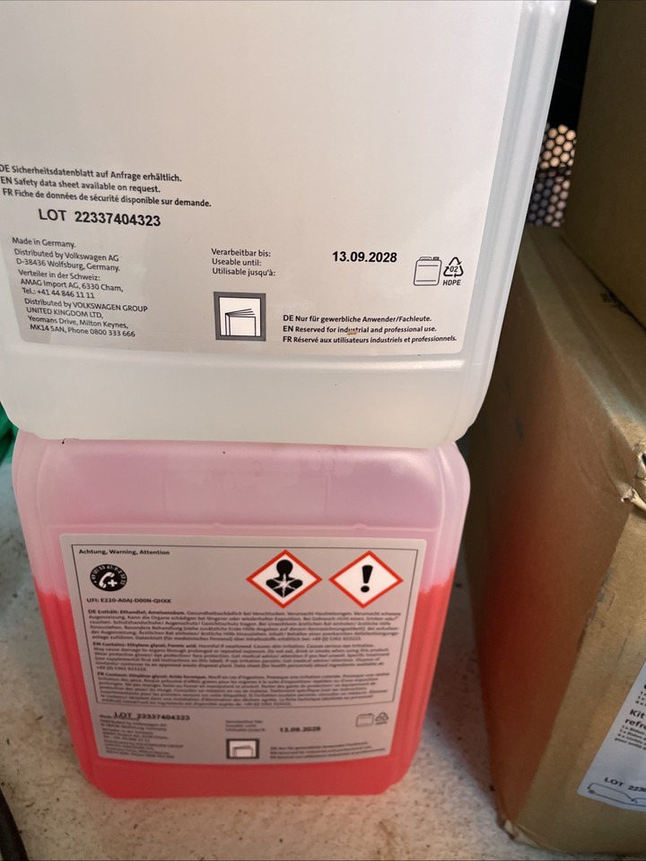 Engine Coolant Flush Cleaner 2 Part Cooling System VW Audi Seat Skoda ...