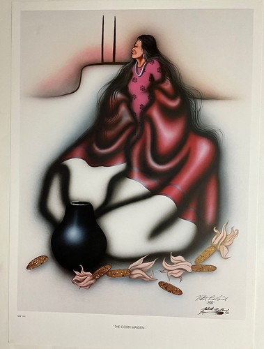 ROBERT REDBIRD- “The Corn Maiden”Native American Lithograph Numbered ...