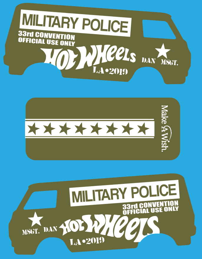 1/64 Dodge a100 "Military Police" CUSTOM Decal SCR-1030 | eBay