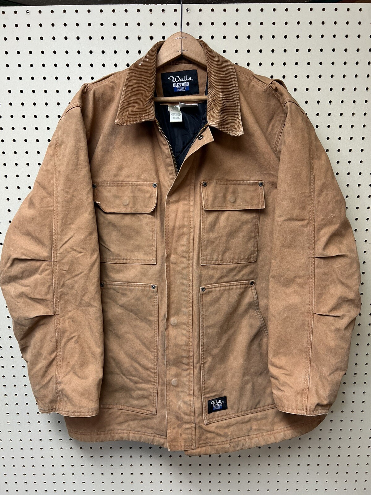 Vintage Mens Walls Blizzard Pruf Insulated Corduroy Cotton Work Jacket ...