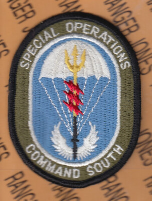 US Army Special Operations Command South Airborne SOCSOUTH ~3.75" patch ...