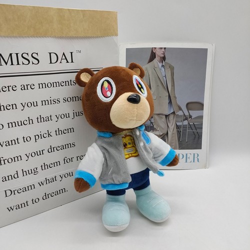 25CM Kanye Teddy Bear Cotton Doll Fans Christmas West Graduation Gift ...