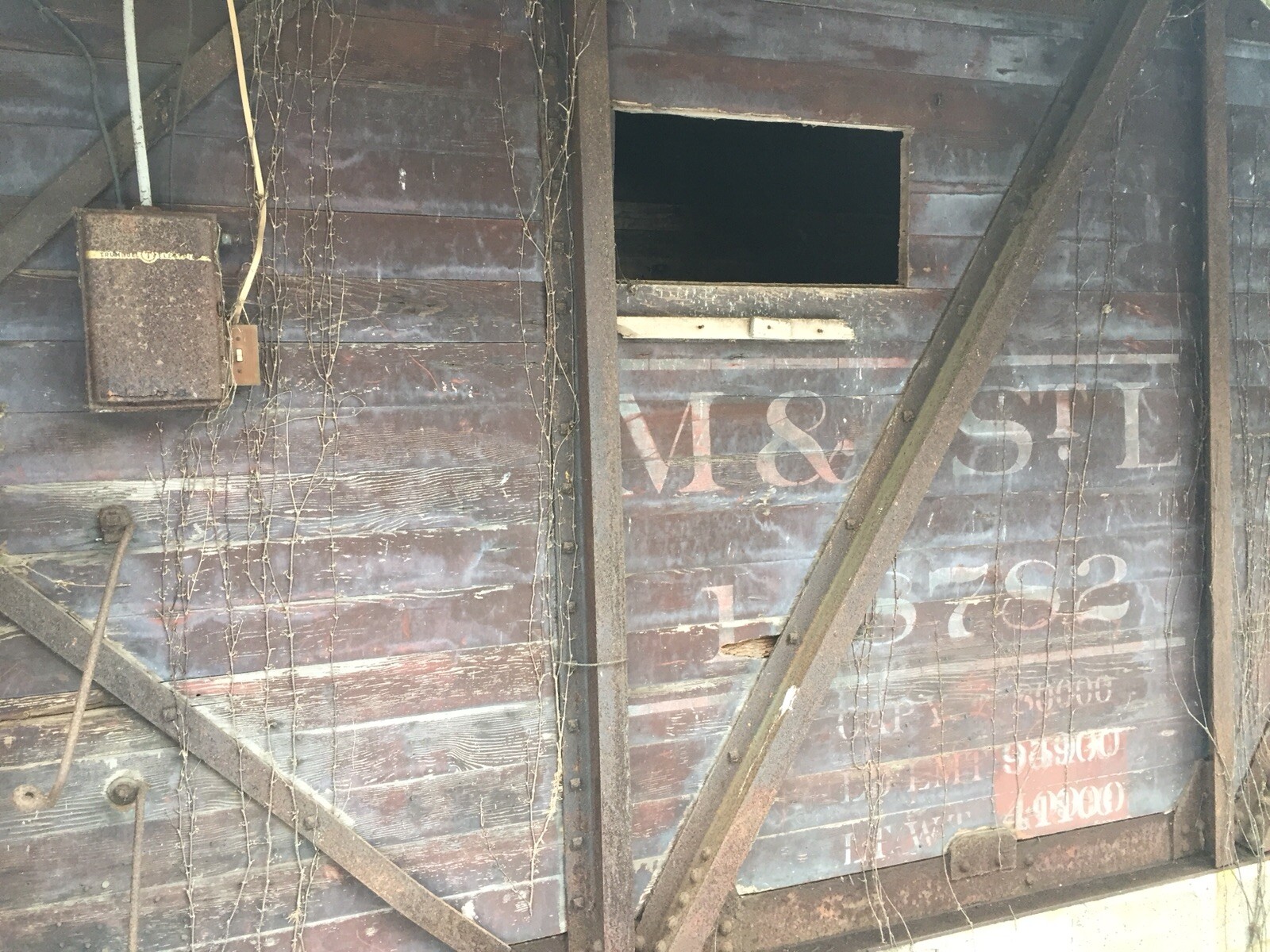 vintage railroad train boxcar industrial rivets steel iron steampunk ...