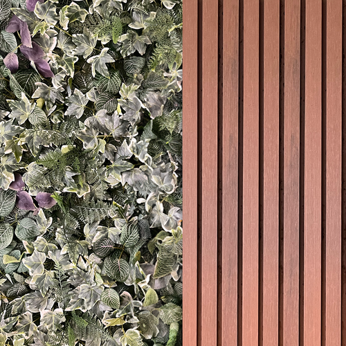 Slatted Composite Cladding Wall Panel - 2M (2 Packs) | Teak ...