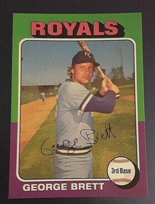 GEORGE BRETT RC 2017 Topps Greatest Moments Memories RP K.C. ROYALS HOF ...
