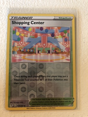 Pokemon Shopping Center 157/203 Rare Reverse Holo TCG SWSH Pack Fresh ...