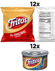 Frito Lay Fritos Original Chips and Bean Dip Cans Variety Pack Pack of ...