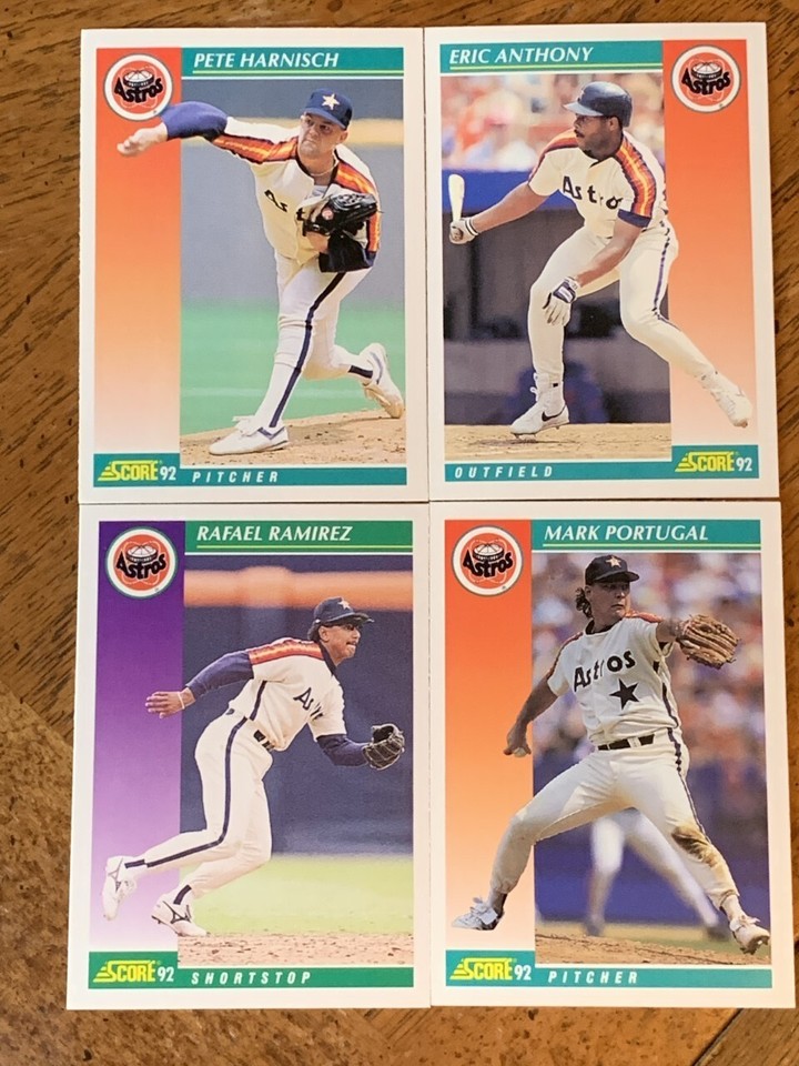 120 Different Houston Astros Card Lot 1977 - 1993 Near Mint - JR ...