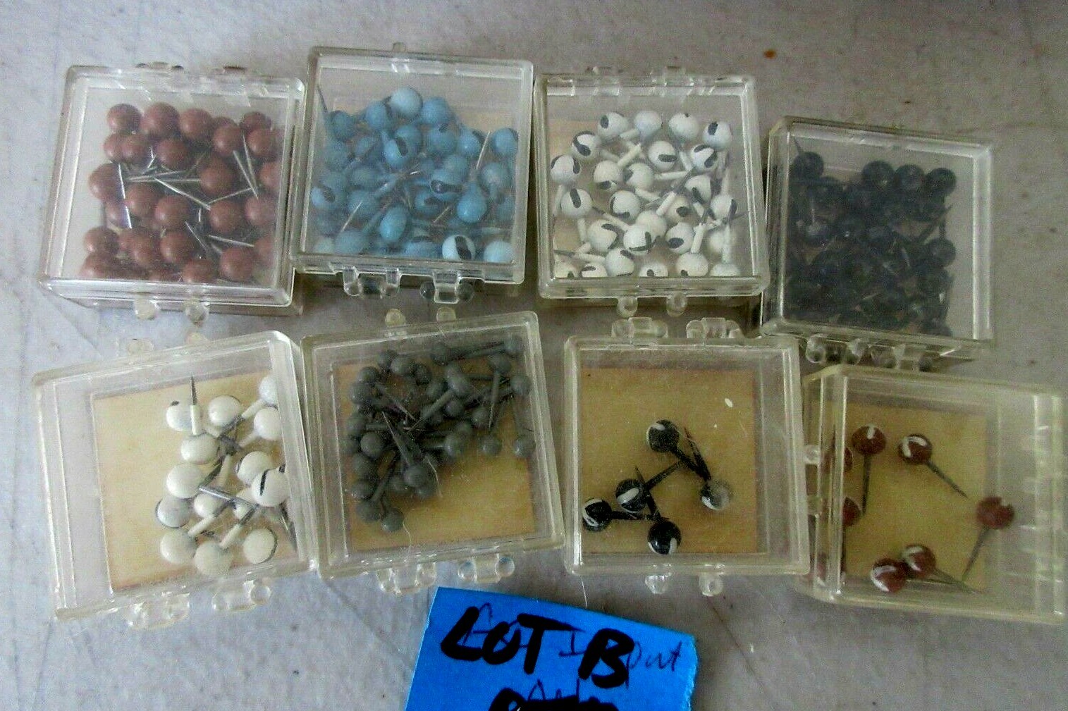 Lot of 8 MOORE MapTacks VTG Boxes Map Pin Tacks -- Choice of 2 lots | eBay