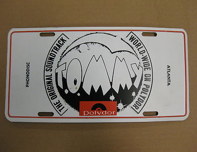 The WHO Tommy (The Original Soundtrack) 1975 US Promo LICENSE PLATE ...