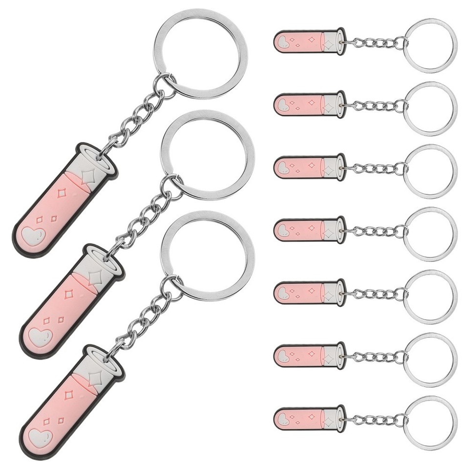 10 Pcs Laboratory Keychain Chemistry Ring Metal Keychains Charms | eBay ...