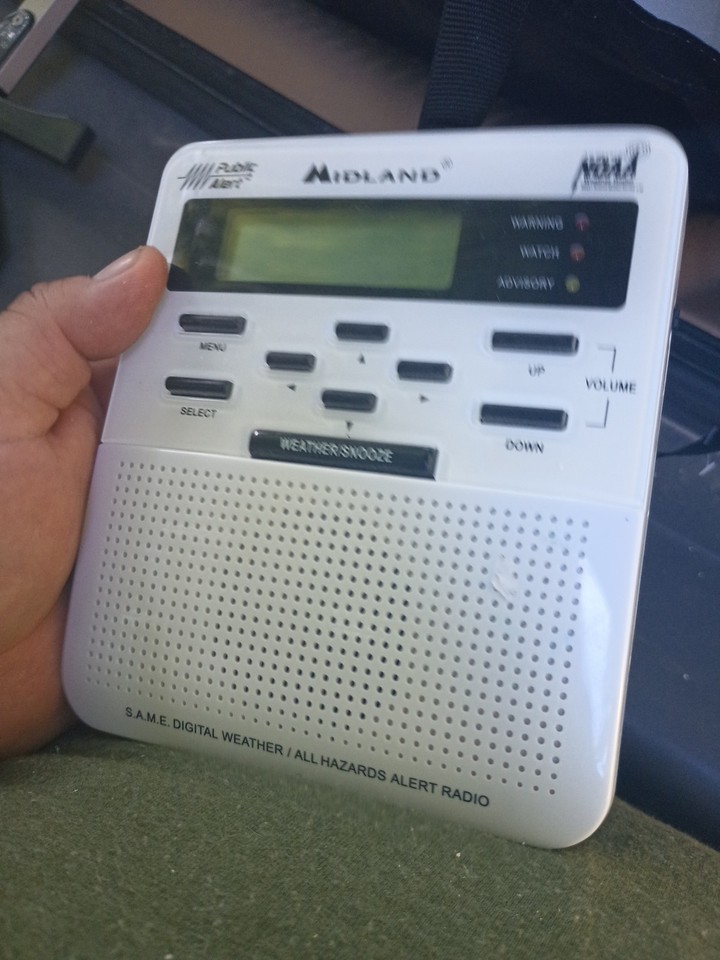 RARE Midland WR-100 Version 5 SAME Digital Weather/Hazard Alert Monitor ...