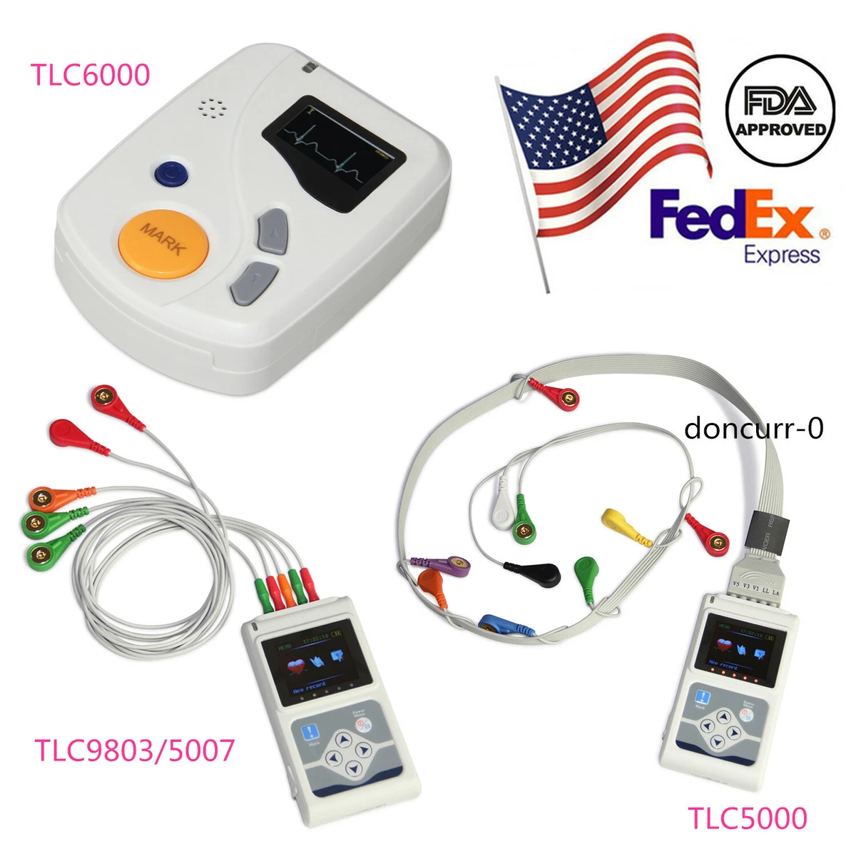 TLC6000 Dynamic 12 Channel 24 Hours ECG/EKG Holter Recorder, 40% OFF