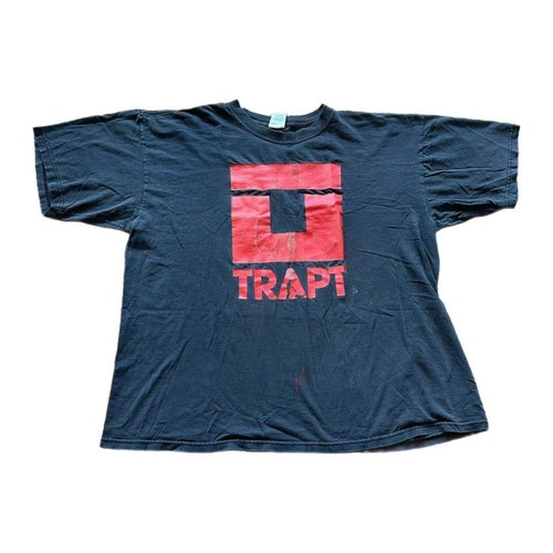 Trapt Shirt Mens XL Rock Band Tee Black Dad Hard Rock Music Y2K Vintage ...