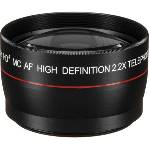 Vivitar Camera Lens 2.2X Pro Telephoto Lens HD4 Optics w/ Case 52mm 55 ...