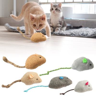 5Pcs Catnip Mouse Toy For Cats & Kittens Play Mice Cat Boredom Breaker ...