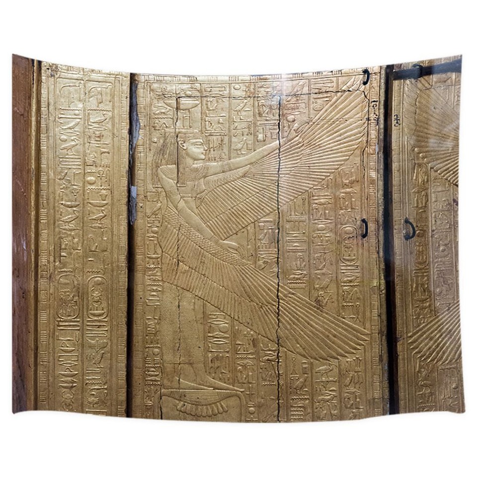 Egyptian Art Pyramid Pharaoh Door Tapestry Wall Hanging Large Fabric ...