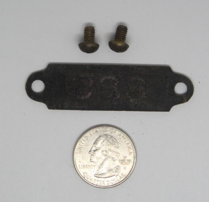 Vintage Brass Post Office Bank Safe Deposit Box Apt Number Plate with ...