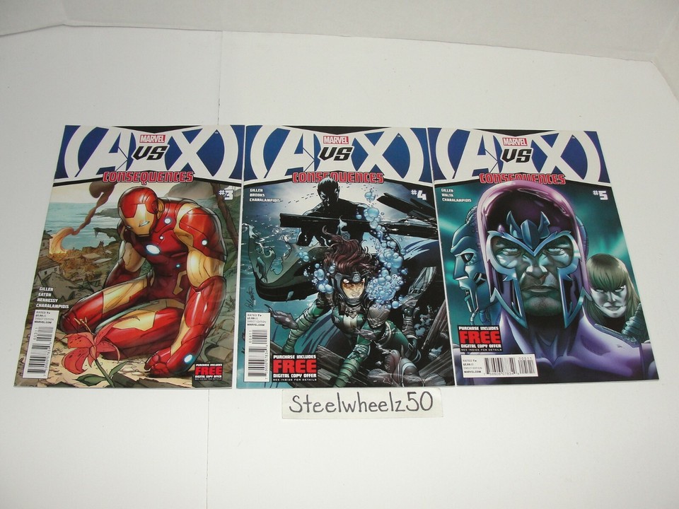 AVX Consequences #1-5 Comic Marvel 2012 2 3 4 COMPLETE Avengers Vs X ...