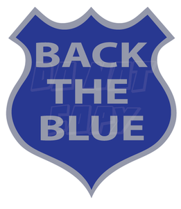 Support Police - Back the Blue Shield decal - Made in USA | eBay