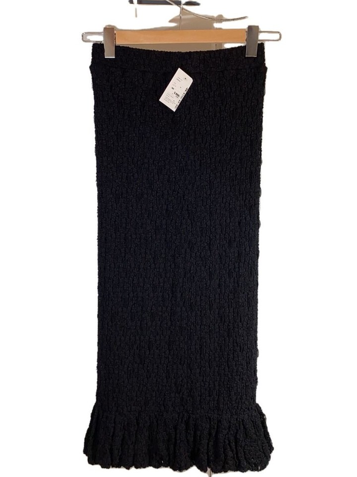 AMERI 22AW WRINKLE FLOWER LACE SKIRT M Nylon BLK 02220991650 | eBay