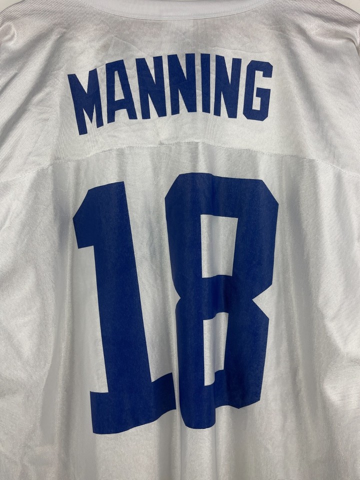 Vintage NFL Reebok Indianapolis Colts Peyton Manning Super Bowl White ...