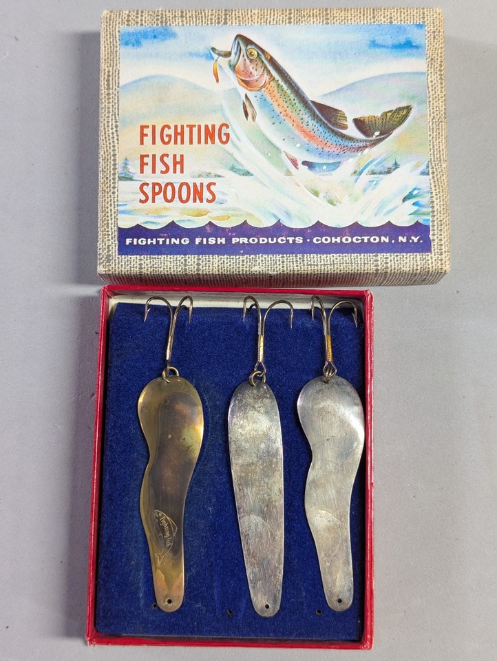Vintage Fighting Fish Products - Fighting Fish Spoons in Org Display ...